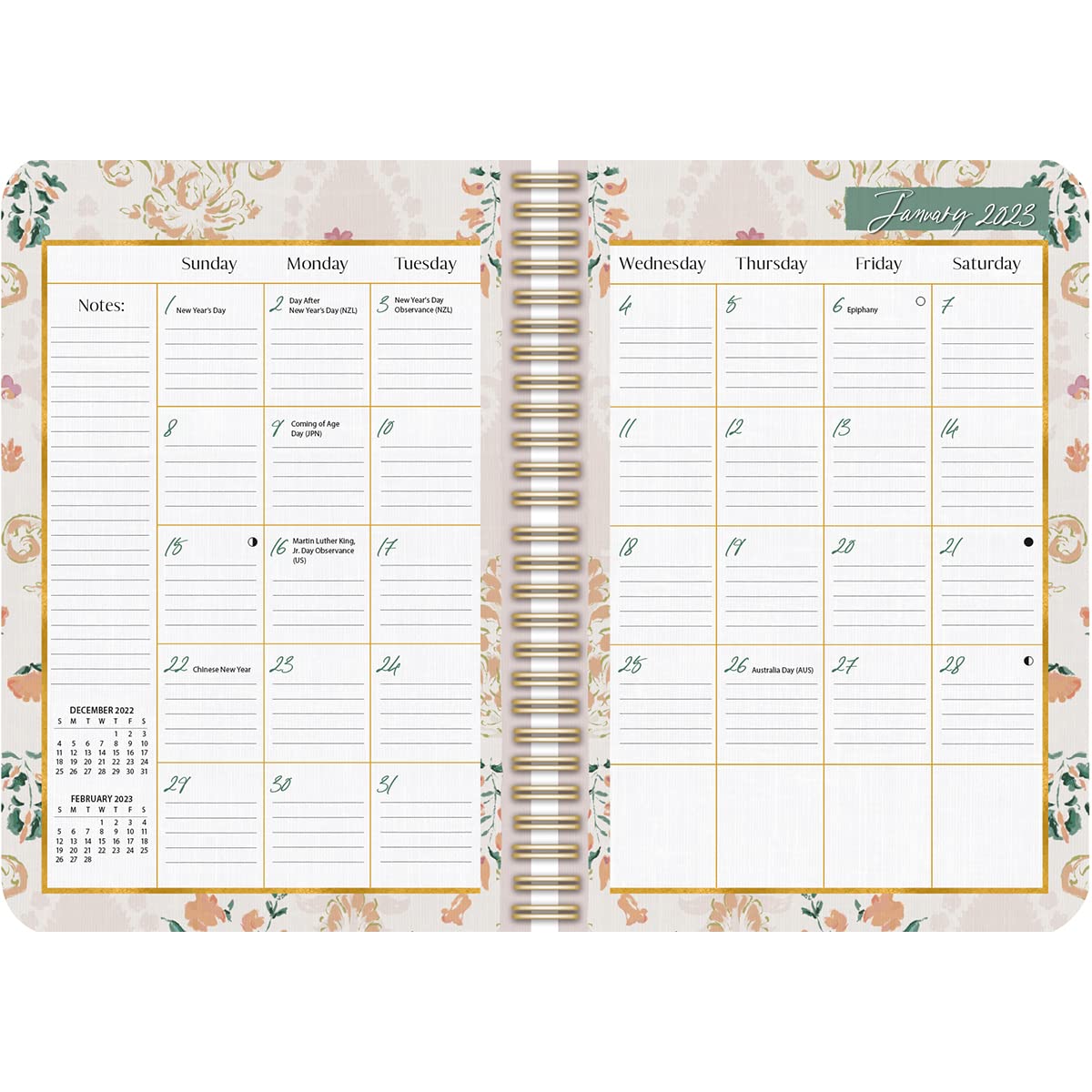 LANG PATINA VIE 2023 SPIRAL ENGAGEMENT PLANNER (23991011111)