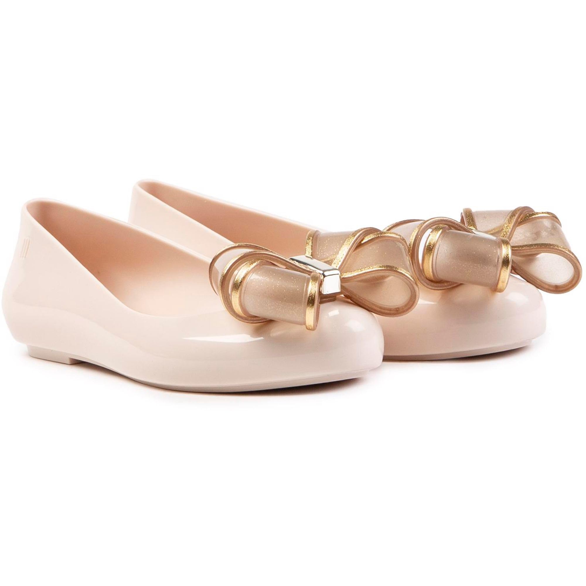 Melissa Womens Sweet Love Trans Bow Flats Sandals Pink 8