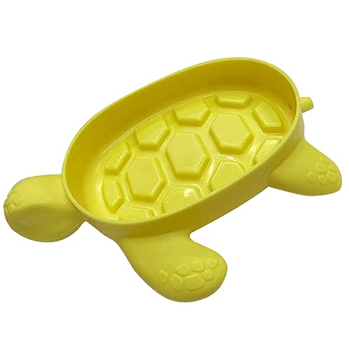 jerss Shape Box Drain Bathroom Dish Simple Holder Restroom Cartoon Sewer Drain Tray for Shaped Box Holder Dishes (Yellow)