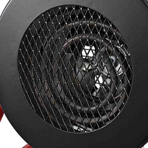 Global Industrial Portable Electric Space Heater With Thermostat, 1500 watt, 120v, Red