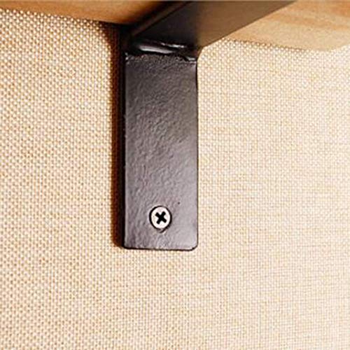 PIBM Stylish Simplicity Shelf Wall Mounted Floating Rack Shelves Solid Wood Metal Bracket Separator Plate Multifunction Small Items Wear Resistant Save Space,8 Sizes, Wood Color , 60x30x2cm