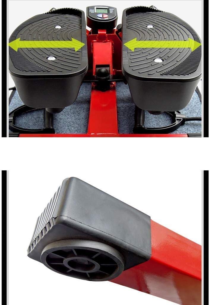 GRETD Adjustable Mini Stair Stepper Exercise Equipment Step Machine with Twisting Action
