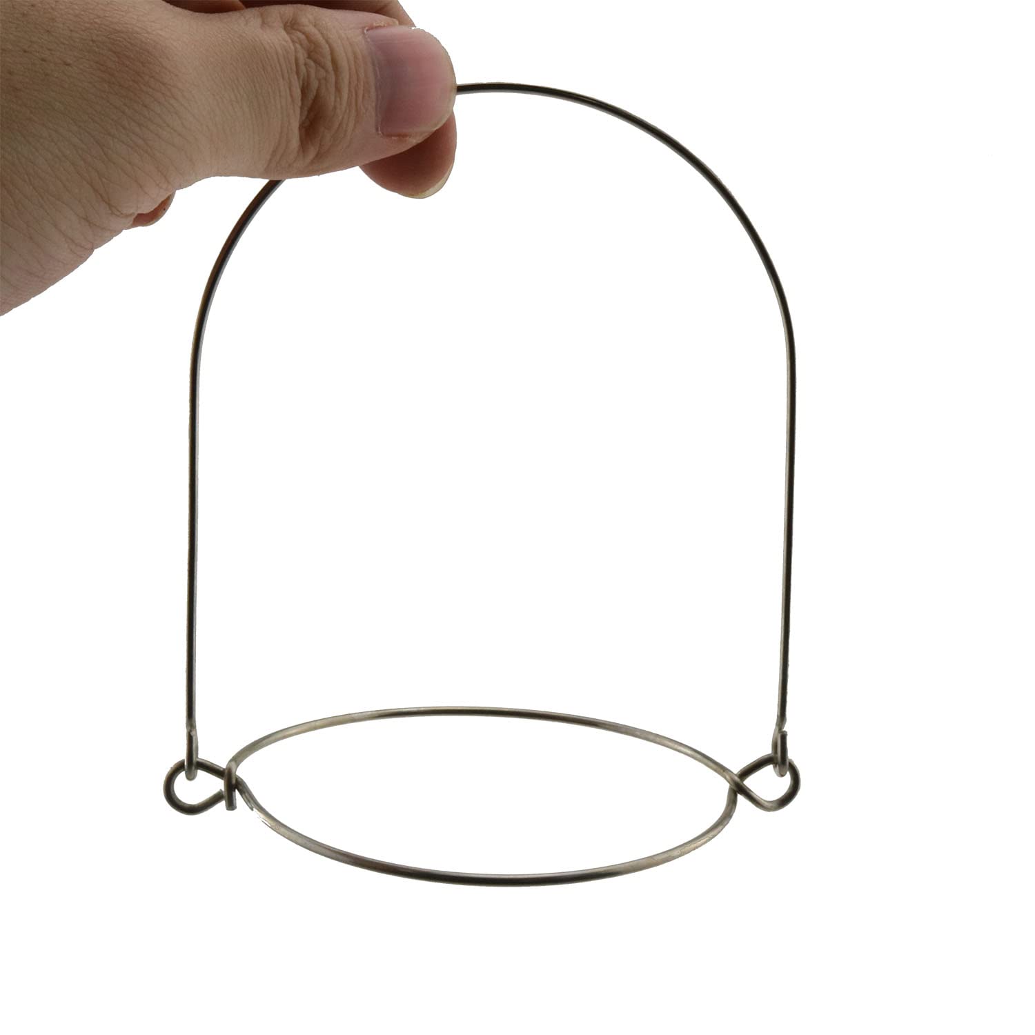MEETOOT 8PCS Stainless Steel Glass Bottle Handle Jar Wire Hanger Stainless Steel Mason Jar Hangers and Hooks Wire Handles