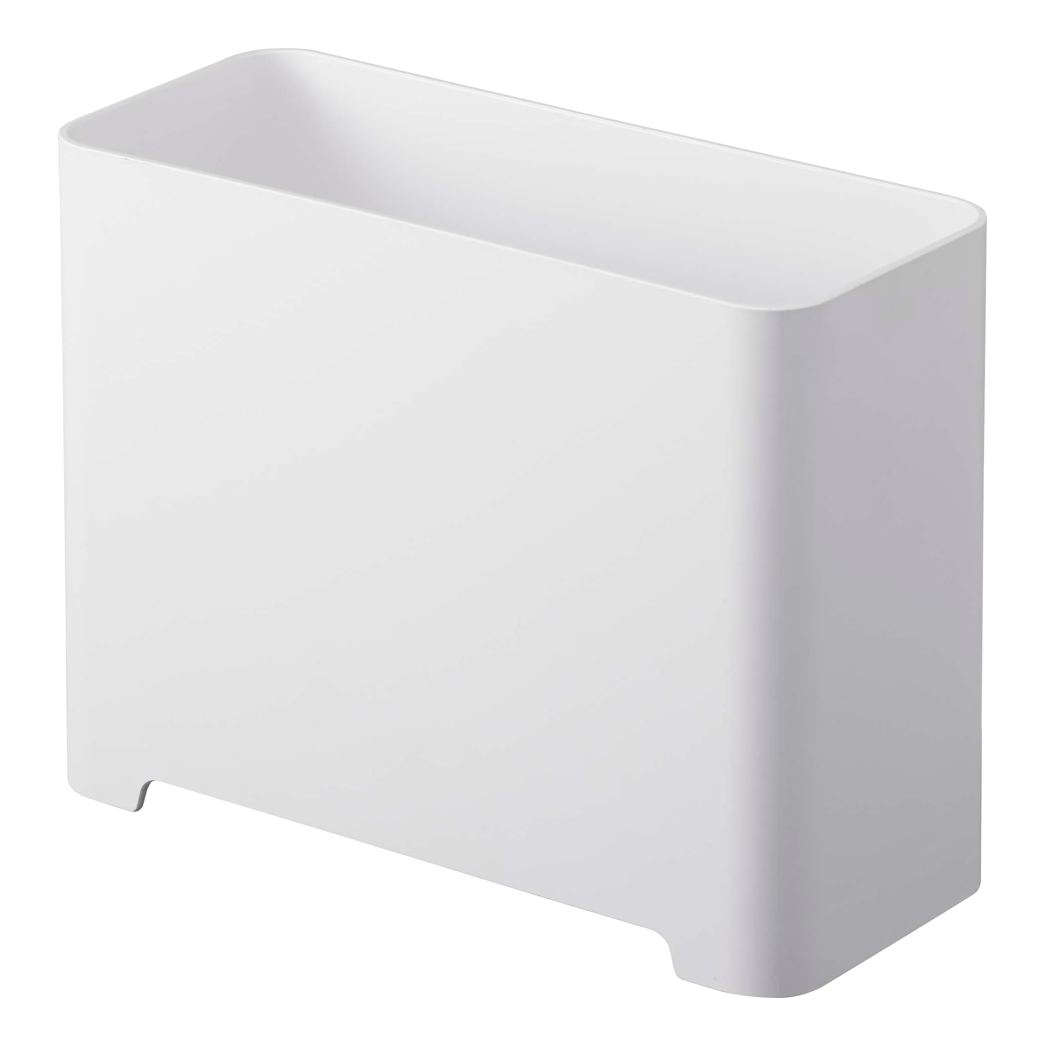 Yamazaki Home Bathroom Storage Organizer Self-Draining Corner Shower Caddy for Shampoo Soap or Cleaning Supplies | ABS Plastic, One Size, White
