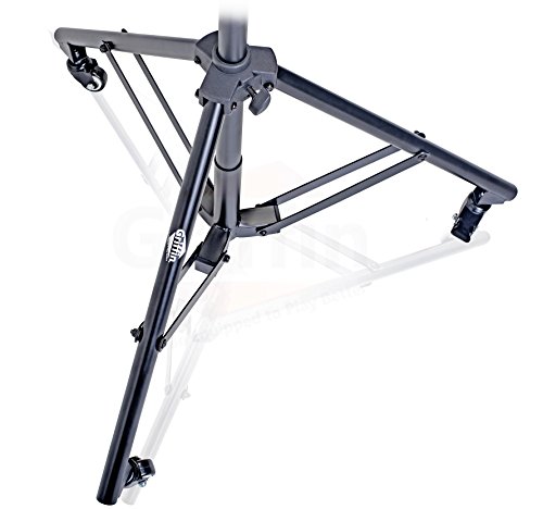 GRIFFIN Professional Studio Microphone Boom Stand with Casters | Extended Height Recording Mic Holder Tripod on Wheels | Tall Telescoping Arm Mount & Retractable Legs for Vocals, Choir, Overhead Drums