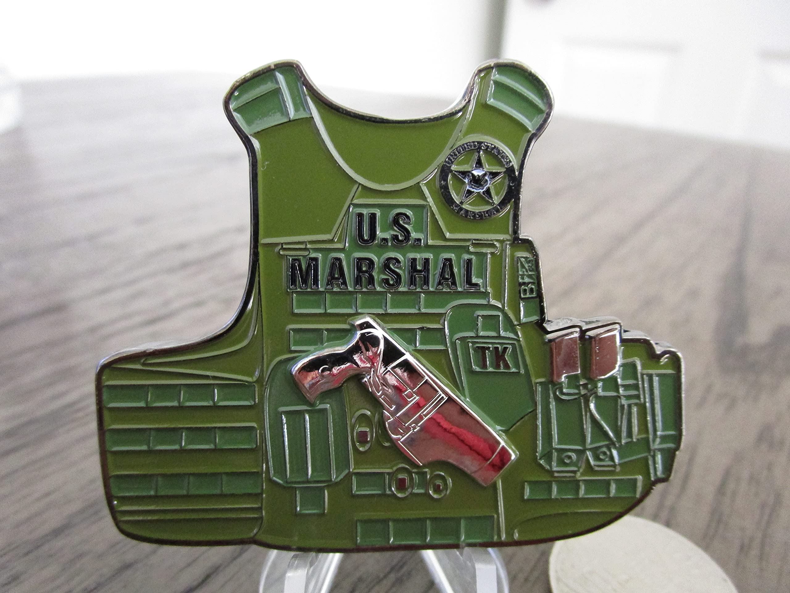 Police US Marshal New York Police Departmen Counter Terrorism Division Liason Tactical Vest Challenge Coin