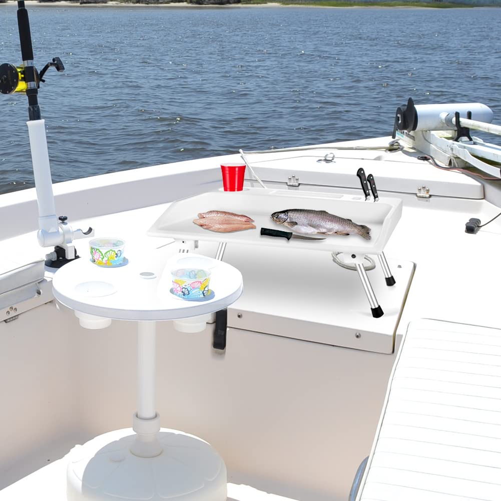 Modern Home Portable Folding Outdoor Tailgate Cutting Board/Prep Tray Fish Fillet Table