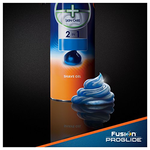 Gillette Fusion ProGlide Sensitive 2 in 1 Shave Gel, Alpine Clean, 6 oz