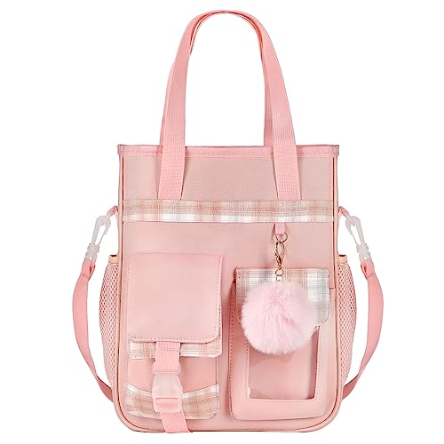 KEBEIXUAN School Backpack for Girls Casual Crossbody Tote Bag Kids Backpack Set for 6-12 Years Old
