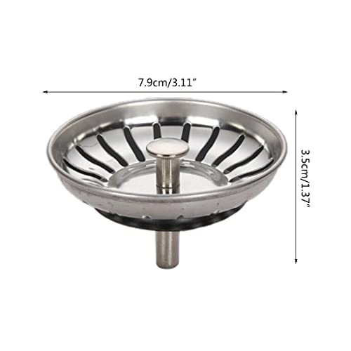 Sink Filter Anti-Clogging Shower Hair Catcher Round Drain Cover Floor Drain Strainers For Bathroom Bathtub Kitchen