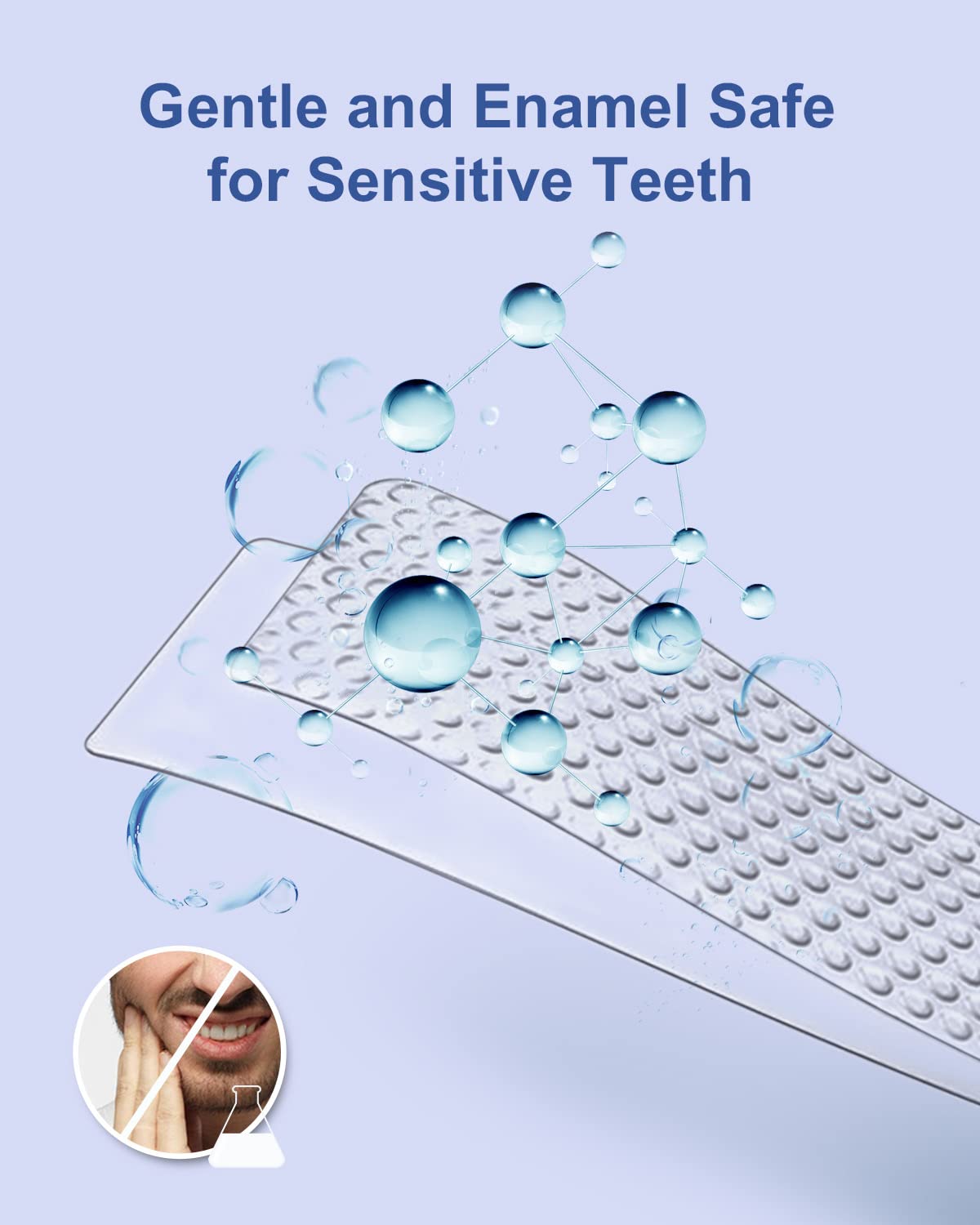 MySmile 1000ML Countertop Water Dental Flosser Teeth Cleaner, Teeth Whitening Kit with 28X Teeth Whitening Strips 14 Treatments(1Pcs Countertop Water Dental Flosser+1Pcs Light + 14 Sets Strips)