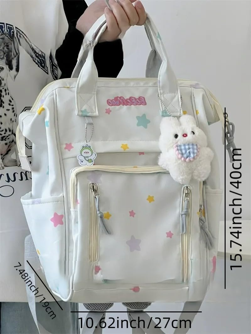 irLocy Star Backpack Y2K Backpack Cute Preppy Backpack Aesthetic Backpack Y2K Accessories (purple)
