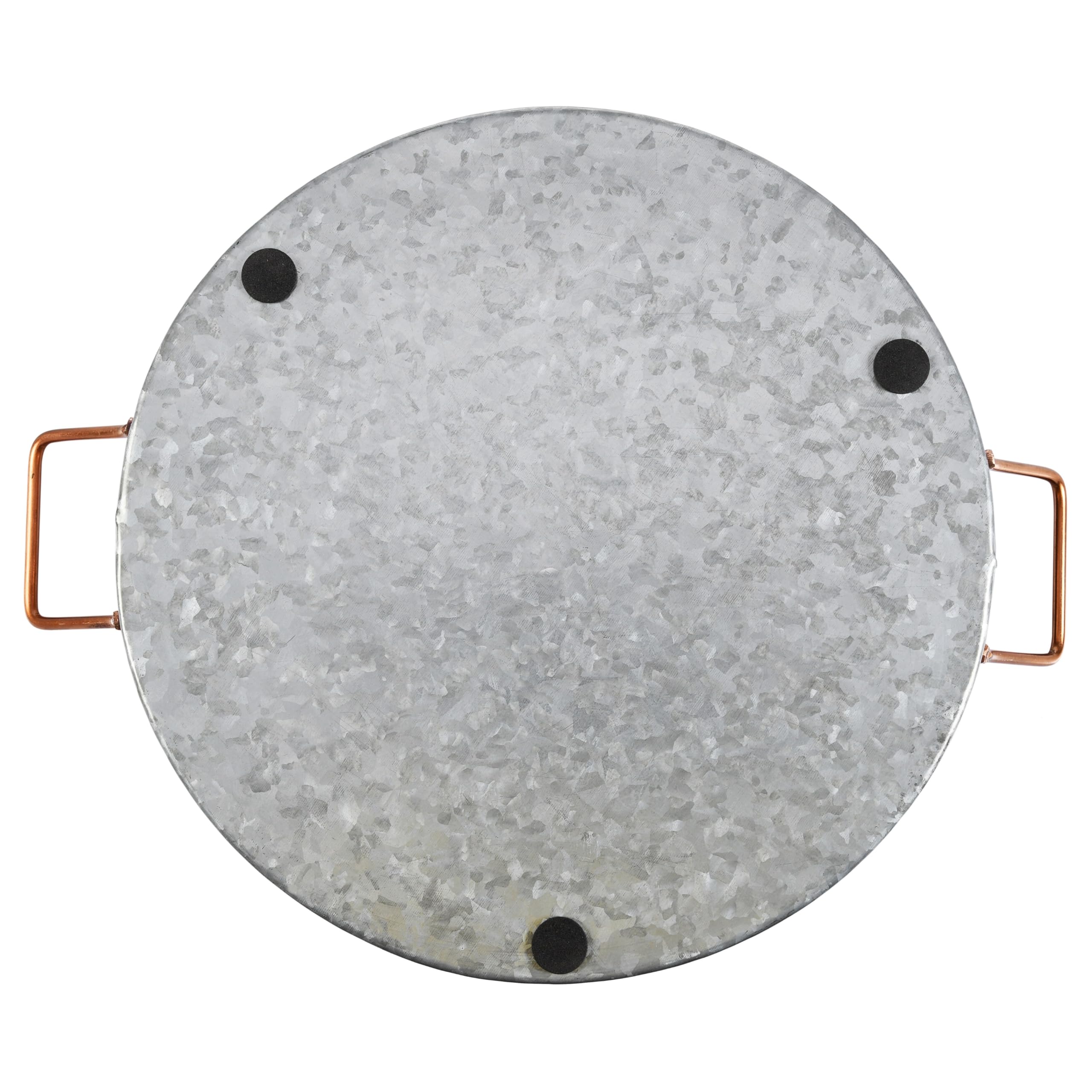 KINDWER Galvanized Indoor/ Outdoor Farmhouse Tray (20x16x4)