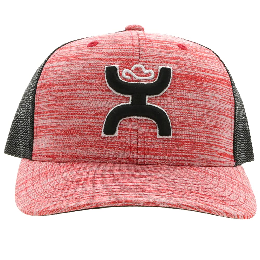 HOOEY Men's Sterling Logo Embroidered Trucker Cap Red One Size