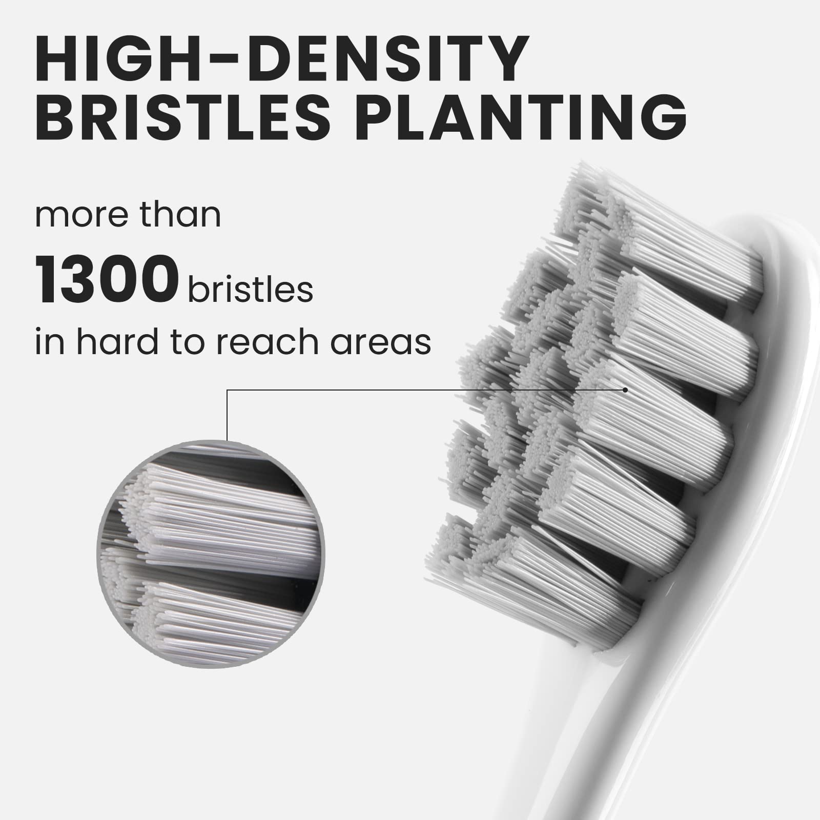 Oclean X Pro Elite Replacement Toothbrush Heads,2 Packs, White, Compatible with All Oclean Electric Toothbrush (Daily Clean)