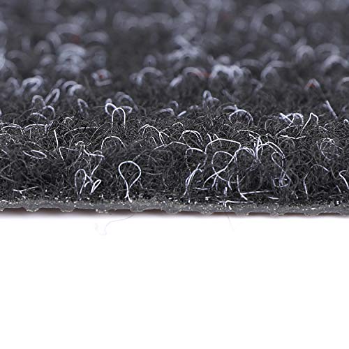 Houseables Urinal Mats, Floor Pads, 12 Pack, 17.25" x 20.5", Black, Blue, Homeplate, Polypropylene Fibers, Disposable, Splash Mat, Pee Pad, for Men’s Bathroom, Urine, Restroom, Eliminating Odor