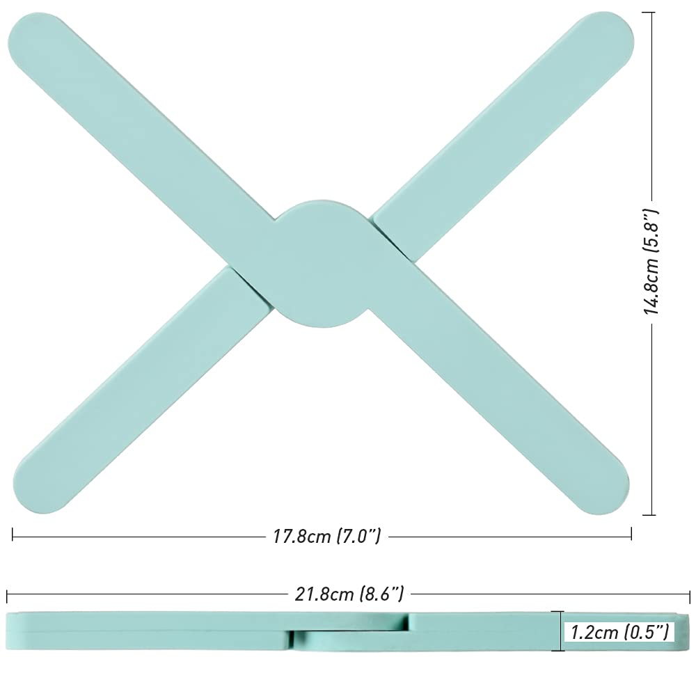 Newk Non-Slip Foldable Silicone Trivets for Hot Dishes, 2 Packs Eco Expanding Silicone Pot Holder, Hot Pad, Collapsible Cross Design