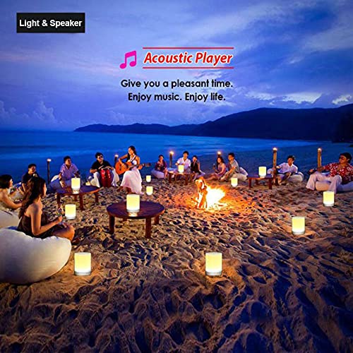 Portable Night Light Bluetooth Speaker Dimmable Warm Light & Multi-Color Changing Bedside Lamp Portable Speaker Birthday Gift for Friends, Teens, Kids, Women and Men, (Modela)