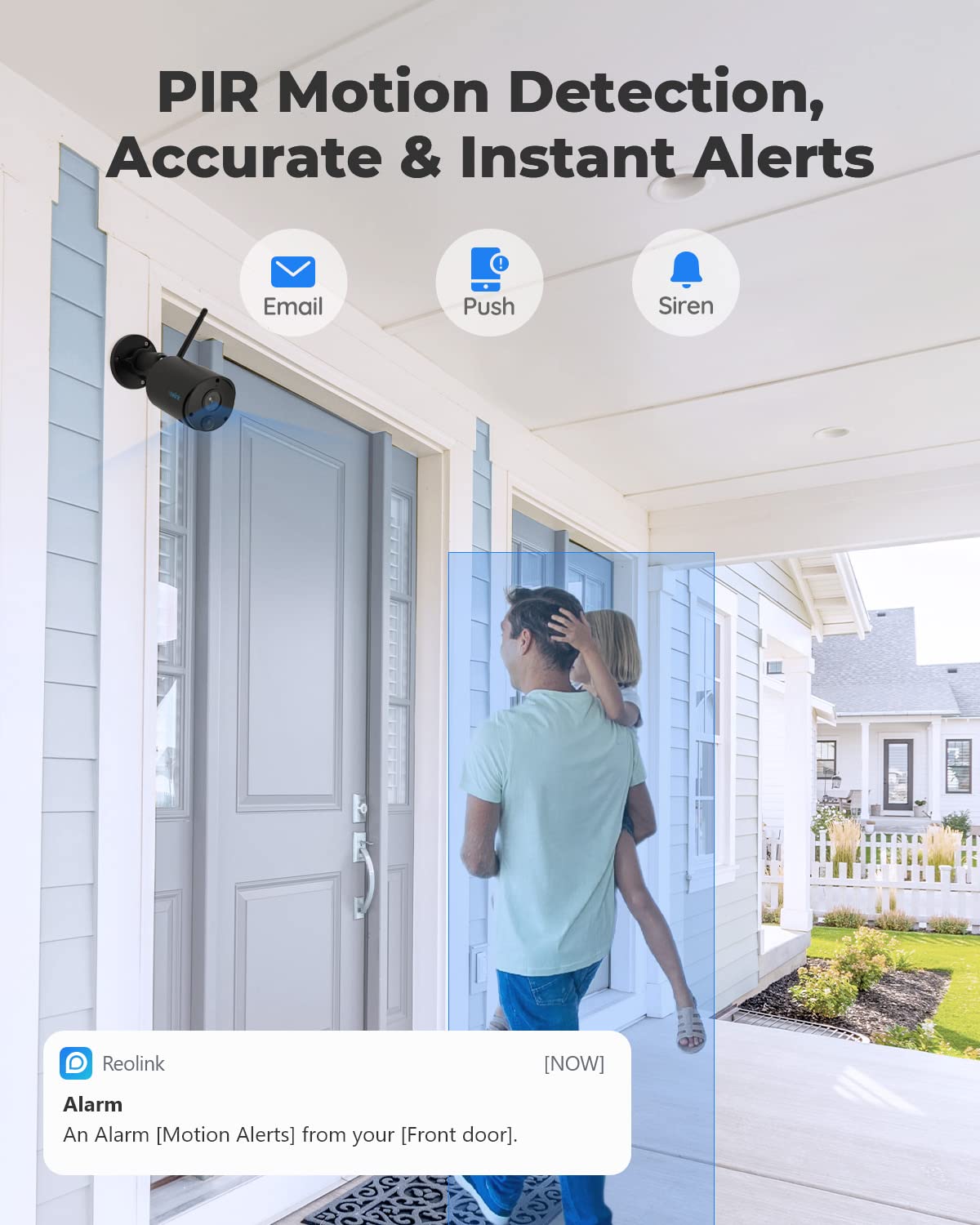 REOLINK 2K Solar Security Camera Wireless Outdoor, Argus Eco-B+Solar Panel, No Monthly Fee, Human/Vehicle Detection, 3MP Night Vision, 2-Way Audio, WiFi Home Security Camera Works with Alexa(2 Pack)