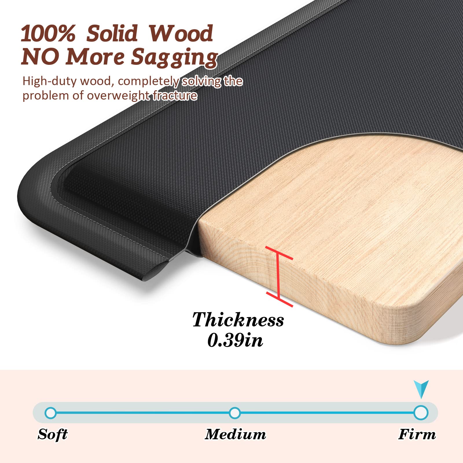 Jin&Bao Wider Couch Cushion Support for Sagging, Heavy Duty Solid Wood Sofa Cushion Support 23"- (21-81)"Couch Supporter Under The Cushions/Sofa Bed Board 100% Saver Sagging