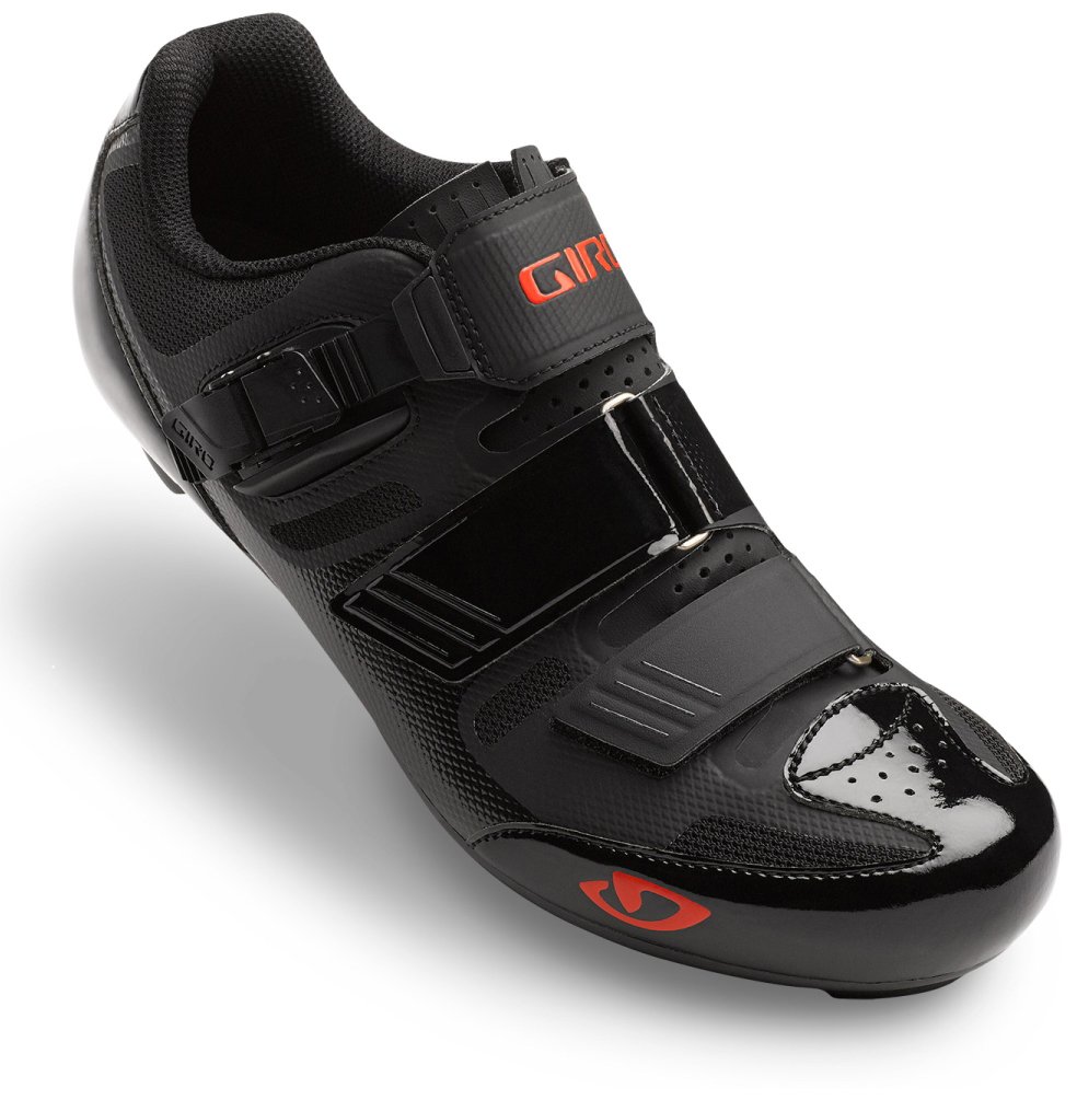 Giro Apeckx II HV Mens Road Cycling Shoe − 41.5, Black/Bright Red (2019)