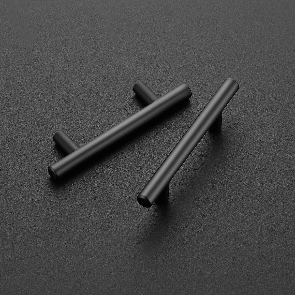 Ravinte 30 Pack 6 inch Cabinet Pulls Matte Black Stainless Steel Kitchen Drawer Pulls Cupboard Handles Cabinet Handles 3.75β Hole Center