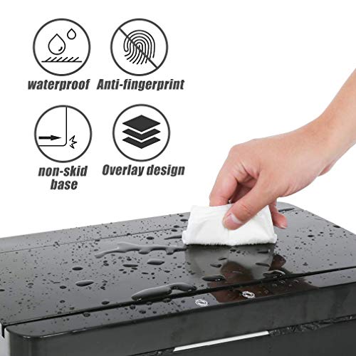 NiamVelo 50 Liter/13.2 Gallon Trash Can, Automatic Garbage Can Touch Free High-Capacity,Plastic Smudge Resistant Trash Can Kitchen Trash Can with Lid (Black)