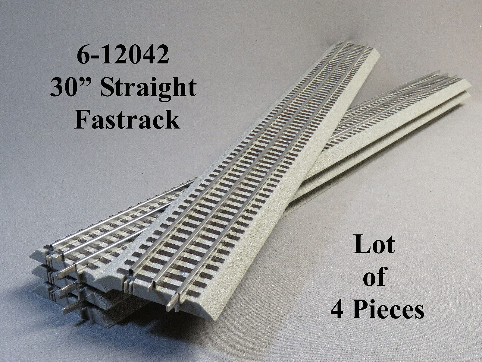 Lionell FASTRACK 30" Straight Section Track 4 Pieces O Gauge