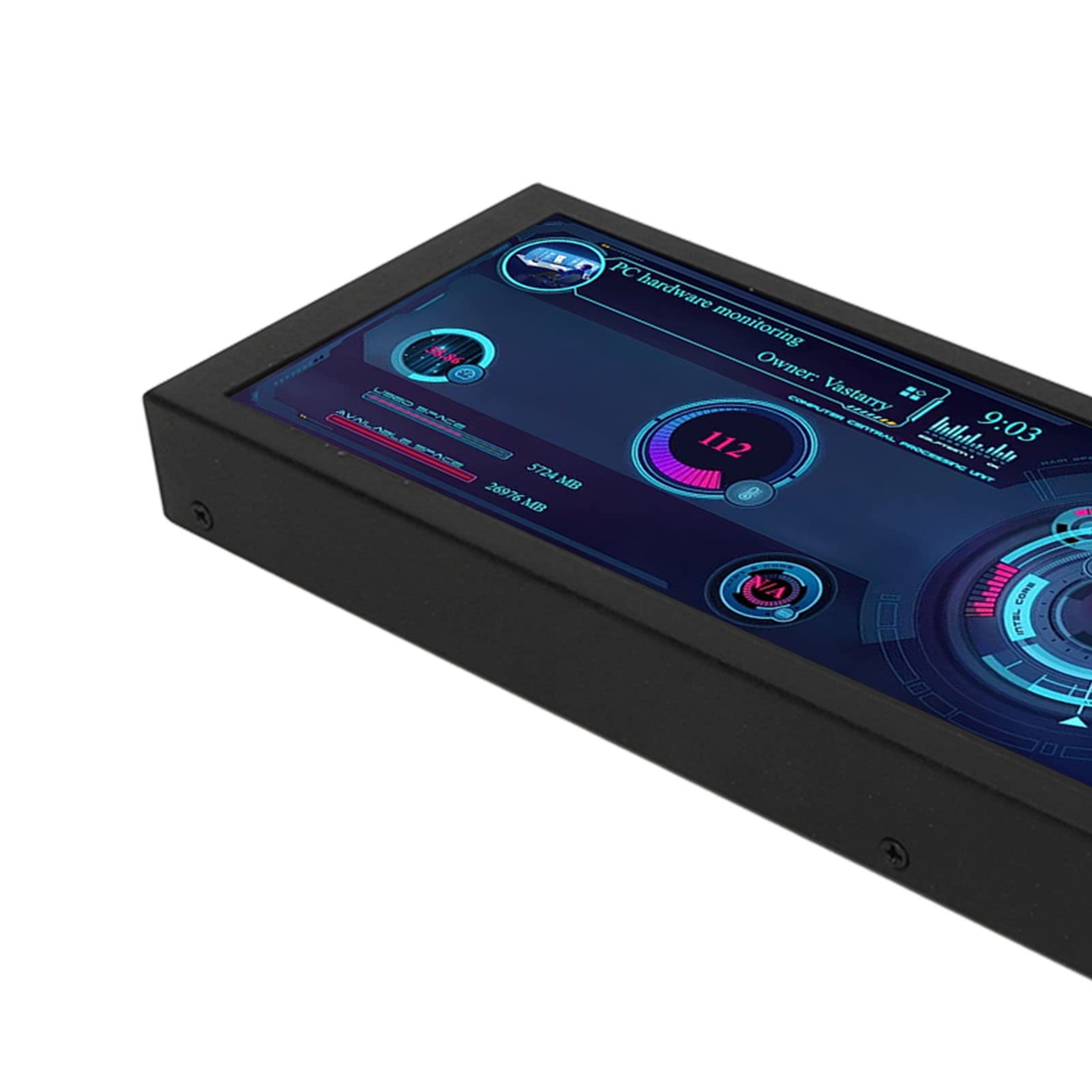 Rengu 8.8 Inch IPS Display, Multifunctional Chassis Secondary Screen for Computer
