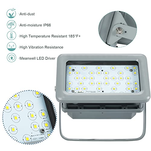 Sokply LED Explosion Proof Light UL844 Certified 250W 35000LM(1000W HPS Eqv.), Class I Division II Hazardous Locations Luminaires Warehouse Lighting 100-277V, IP66 A4 Series