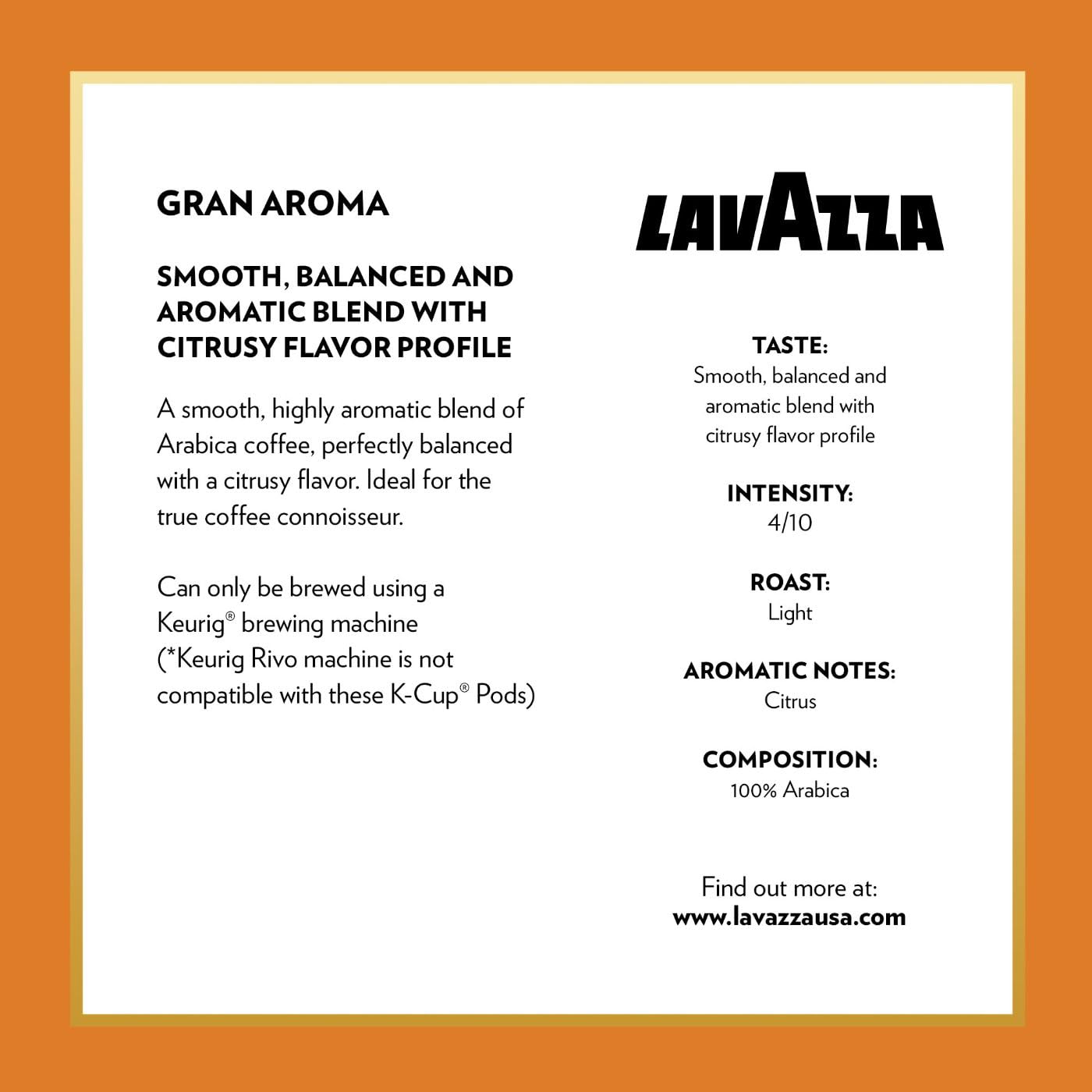 Lavazza Variety Pack Single-Serve K-Cup® for Keurig Brewer Coffee, 60 Count (Pack of 1) , Notes of: fruits, flowers, chocolate, caramel, citrus