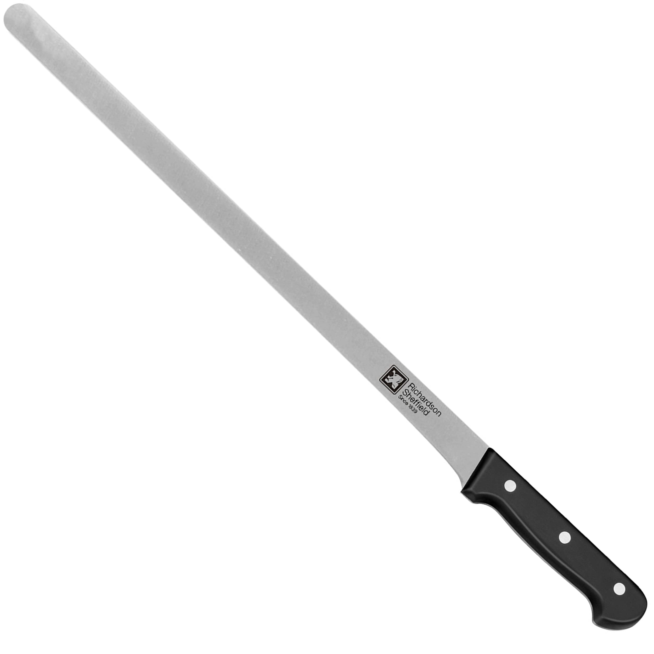 Richardson Sheffield FN214 Universal Professional Kebab Knife 16", Stainless Steel, NSF Approved, Silver, Black