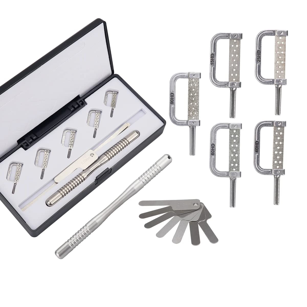 Orthodontic Interproximal Enamel Reduction Automatic Strip 15 to 90 HD Interproximal Enamel Reduction Handle IPR