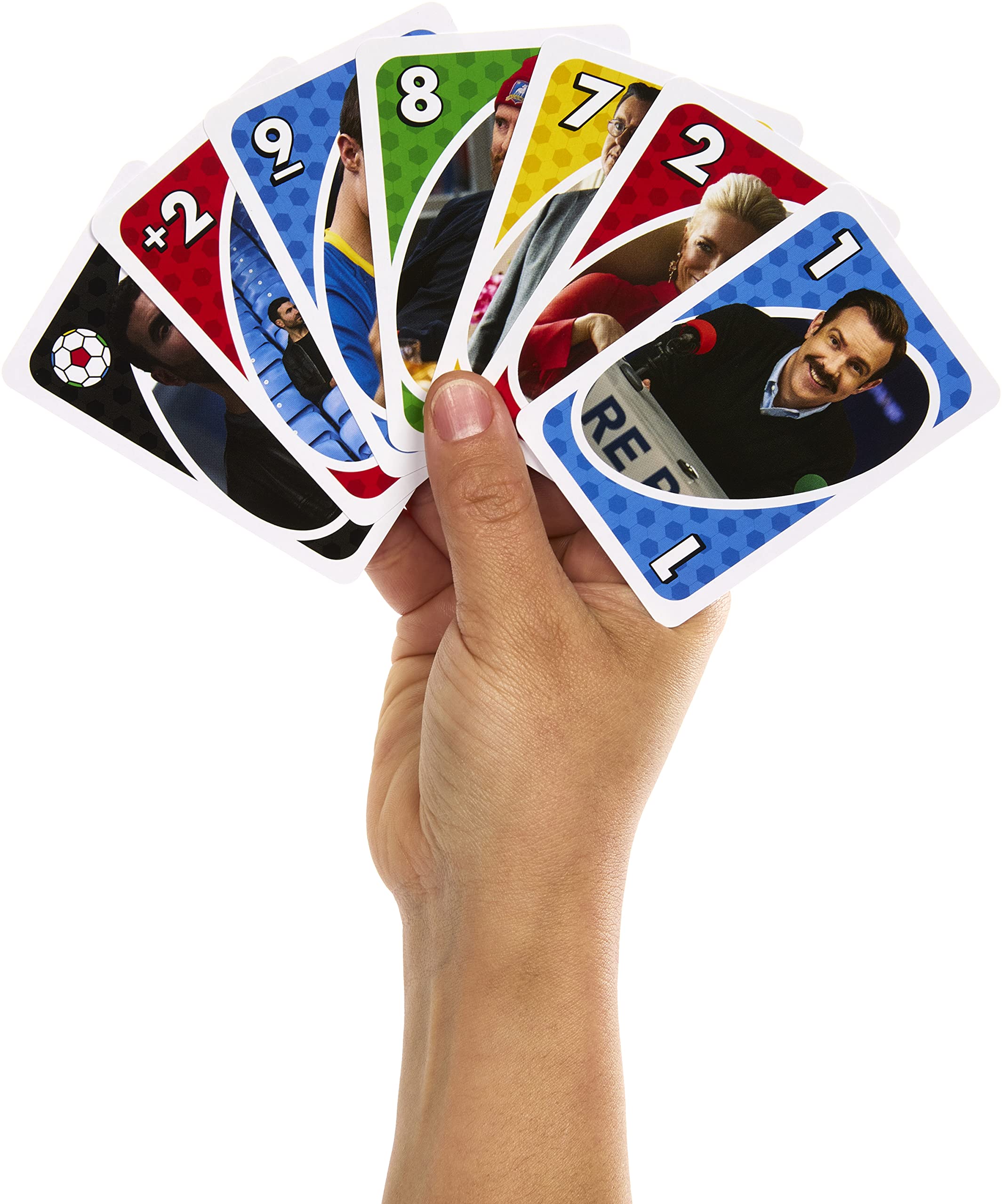 Mattel Games UNO Ted Lasso Card Game for Teens & Adults Inspired by The Popular Series for Game Night, Travel & Camping