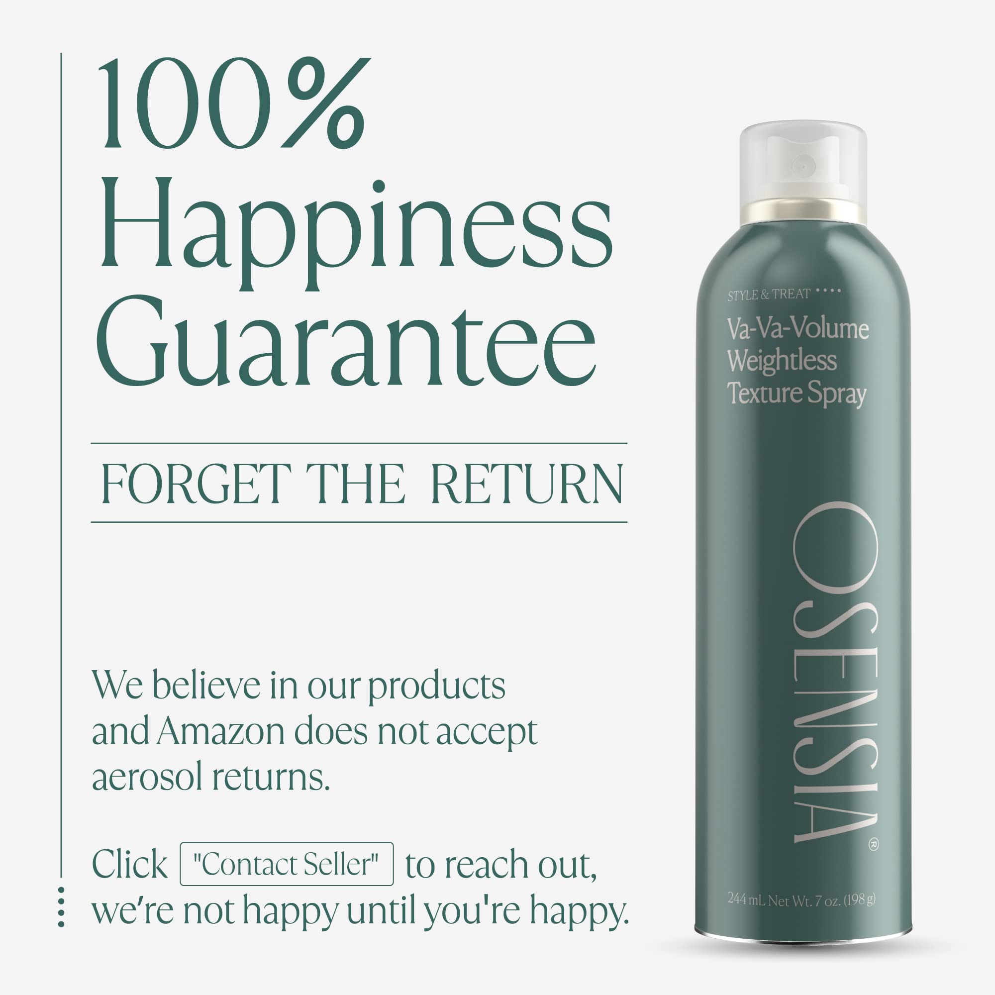 Osensia Weightless Hair Volume and Texturizing Spray for Hair - Sulfate and Cruelty Free, 244ml (7oz)