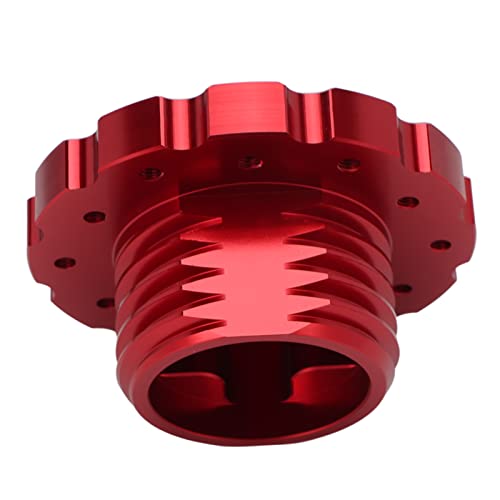 Naroote Sim Racing Gaming Steering Wheel Adapter, Gaming Steering Wheel Adapter CNC Machined Professional for Game Accessories (Red)
