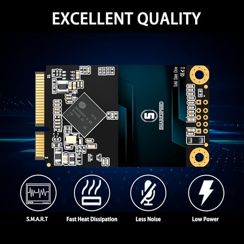 mSATA SSD 1TB SHARKSPEED SATA 3 6Gb/s 3D NANDĀ Mini Internal Solid State Drive for Laptop PC Desktop (mSATA, 1TB)