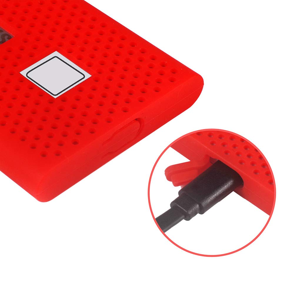 Portable SSD External Solid State Drives Silicone Protective Cover Designed for Samsung T7 (Silver)