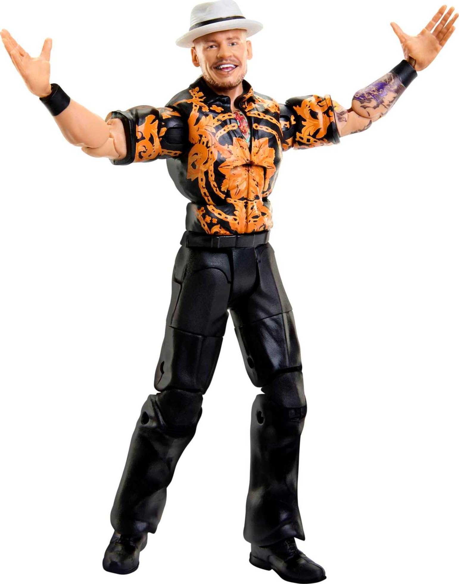 Mattel WWE Happy Corbin Elite Collection Action Figure, Deluxe Articulation & Life-like Detail with Iconic Accessories, 6-inch