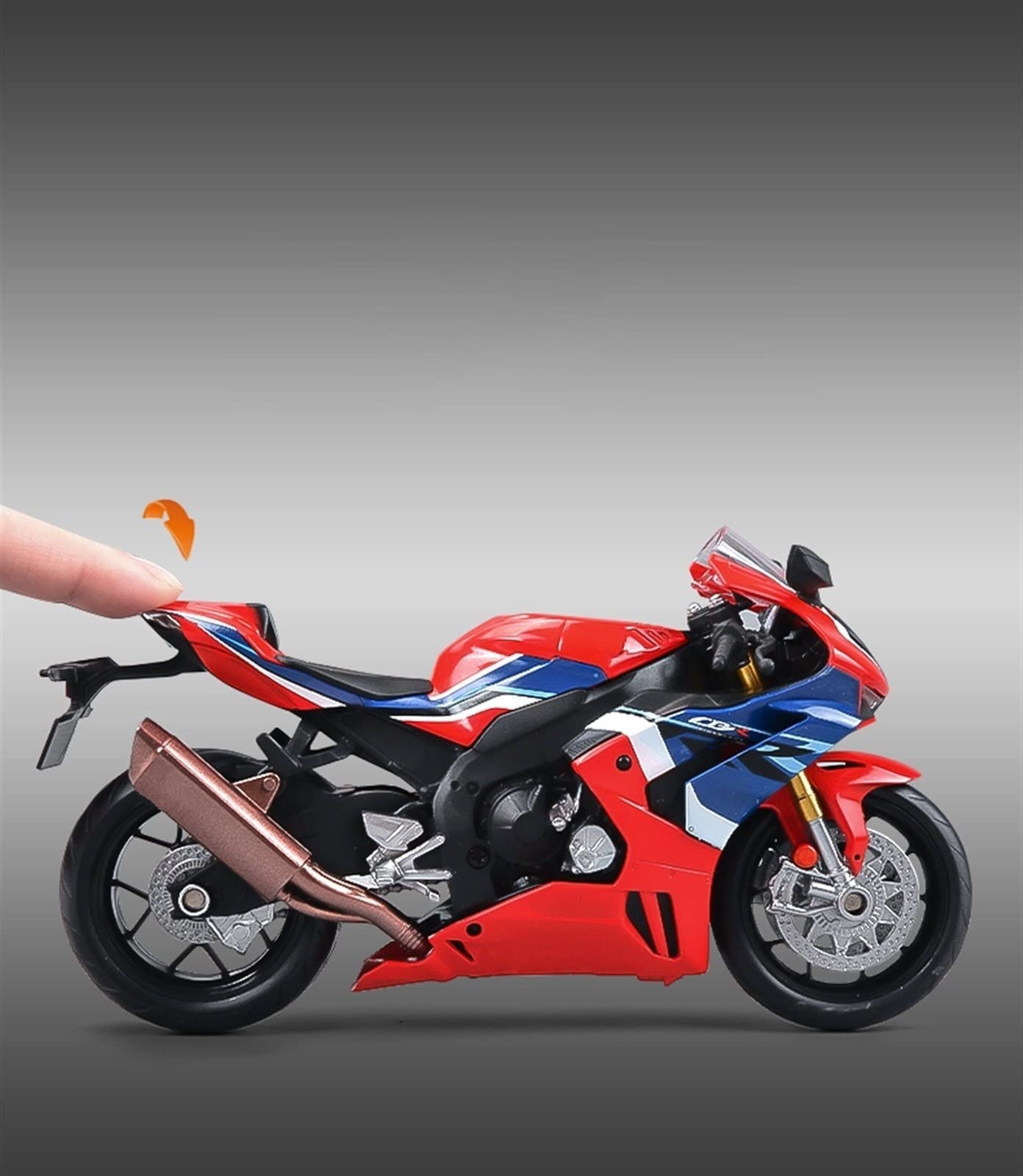 NASJAQ Model kit Motorcycle Model Toy 1/12 for Honda CBR1000RR-R Fireblade SP Die Cast Motorcycle Model Toy Car Collection Autobike (Color : Red with Box)