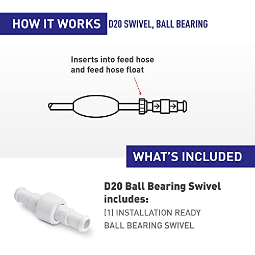 Polaris Genuine Parts D20 Ball Bearing Swivel Replacement Compatible Models 280, 380, 3900 Sport, TR28P, TR35P, 180, Multicolor