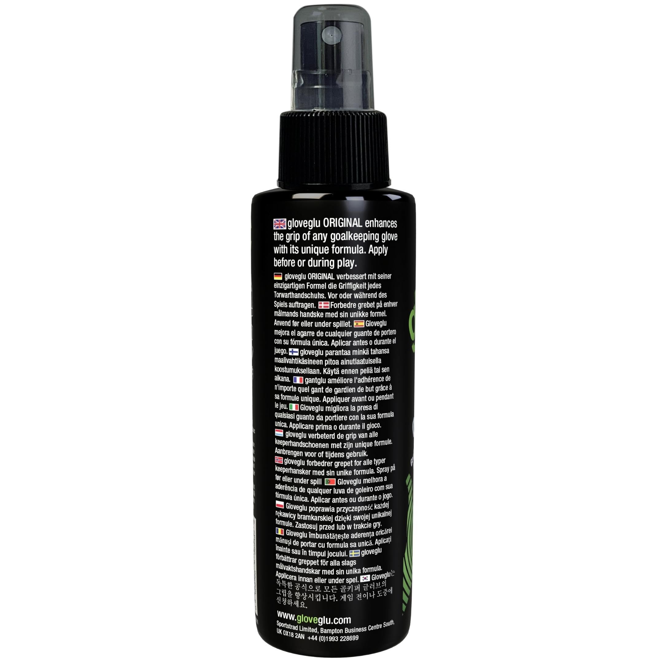 gloveglu 120ml Original Goalkeeper Glove Grip Spray for new/match goalkeeper gloves