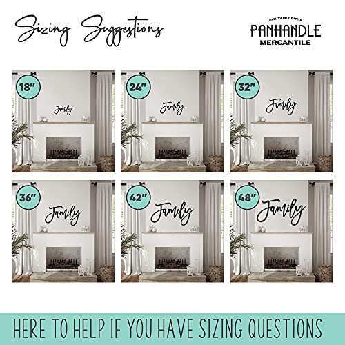 Personalized Last Name Wood Sign with Established Date by Panhandle Mercantile | Custom Cut & Finished | Customizable Font | Choose from our 90+ Color Options | Up to 72β Wide
