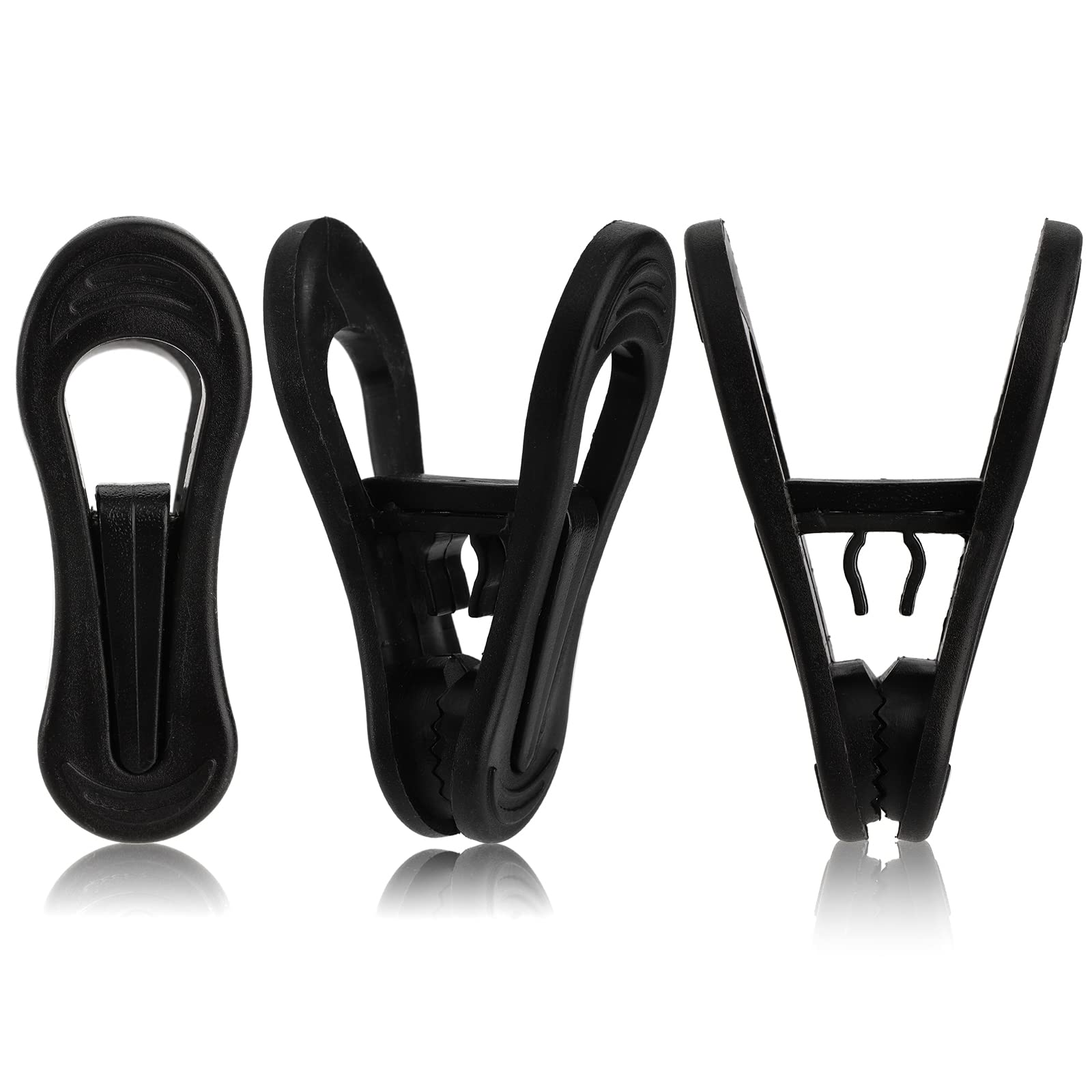 Yopay 50 Pieces Hanger Clips for Hangers, Strong Pinch Easily Clip on Clothing Pants, Multi-Purpose Kids Plastic Finger Clips for Home, Office, Travel, Crafts
