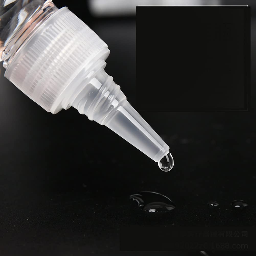 lasenersm 6 Pieces Plastic Squeeze Bottles 50ml Small Squeeze Bottles Plastic Bottles Applicator Mini Empty Squirt Bottle with Top Cap for Paint Art Craft Liquids Lotion Glue, Transparent