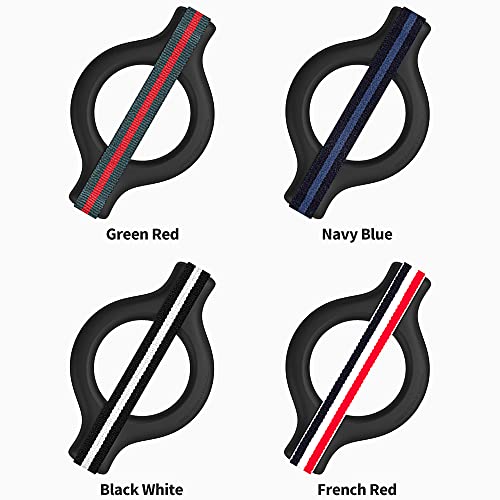 Sinjimoru Magnetic Wool-Band Phone Grip Holder for Apple MagSafe Case, Detachable Phone Grip Strap Holder for MagSafe Compatible with iPhone 15 14 13 12 Series. M-Mini Grip French Red
