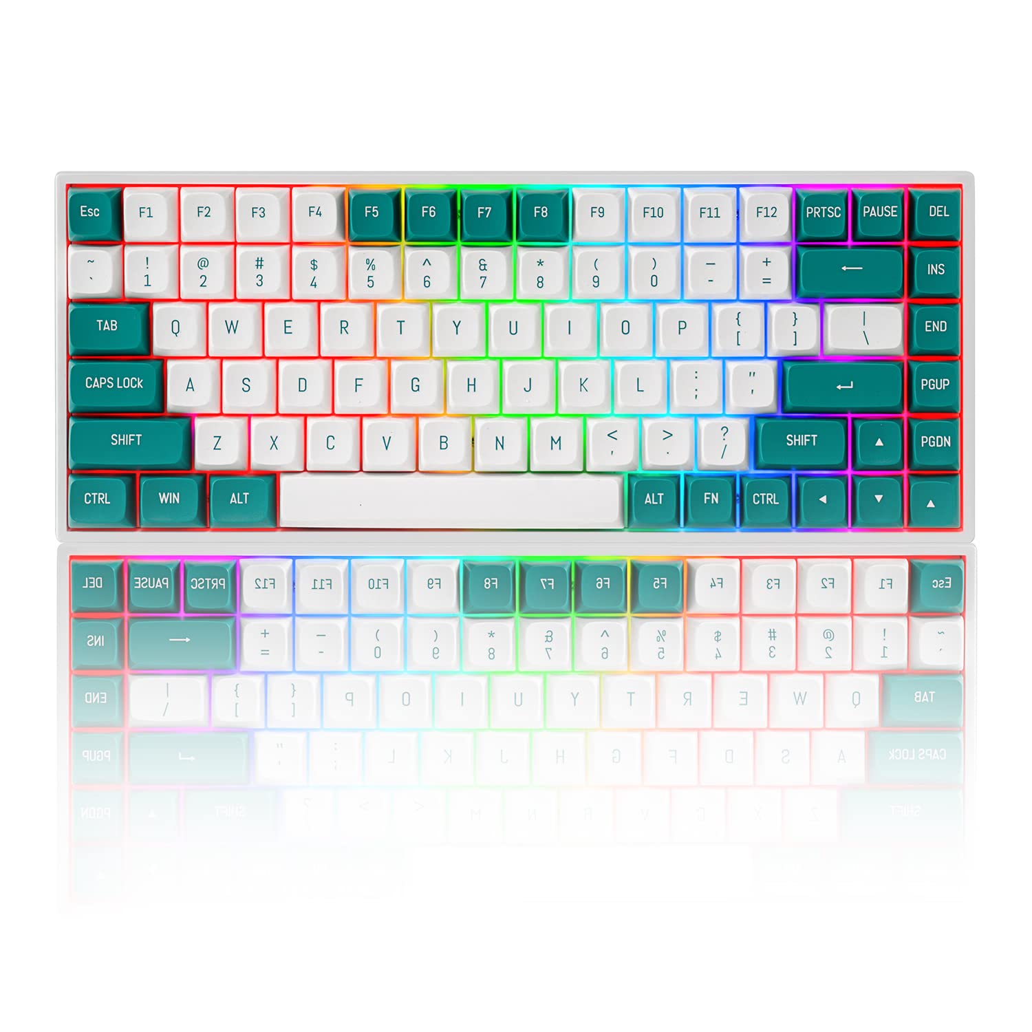 ONE METER 75% Wireless Mechanical Keyboard, Hot Swappable Mechanical Gaming Keyboard with Gateron Magnetic Jade Switches and PBT Keycaps RGB LED Backlit