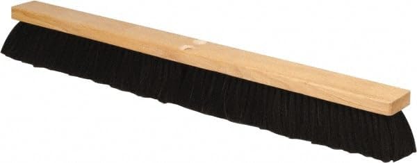 PRO SOURCE Horsehair Push Broom Head with Threaded Wood Block: 30 inch Wide