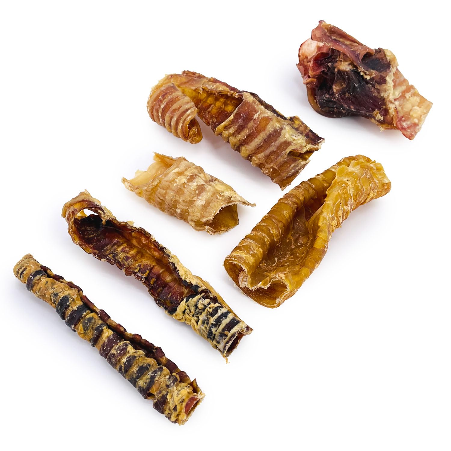 ValueBull Beef Trachea, Varied Shapes, 10 Pounds Bulk Pack - Angus Beef Dog Chews, Grass-Fed, Single Ingredient