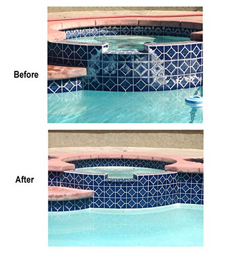 Pool Pumice Stone with EZ-Clip Handle to Reomve Erase Rust Stain Spot in Concrete Plaster Pool Spa and Calcium Deposit on Pool Tile